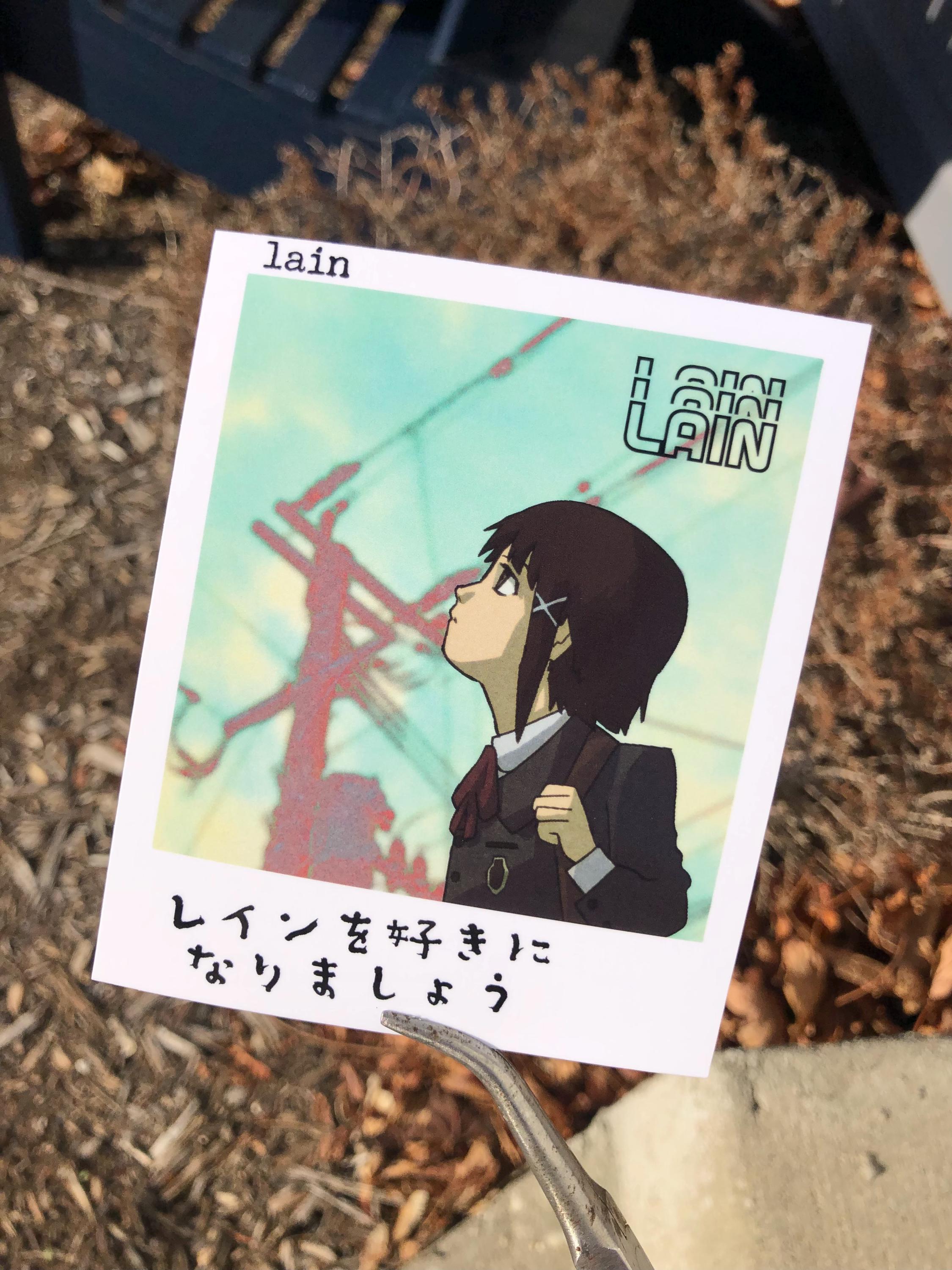 Serial Experiments Lain Polaroid Mini Art Print [ Glossy ] 2000s ...
