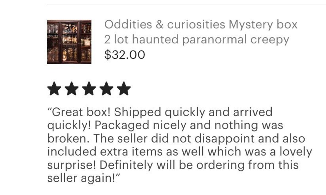Oddities & Curiosities Mystery Box 5 Lot Haunted Paranormal | Etsy
