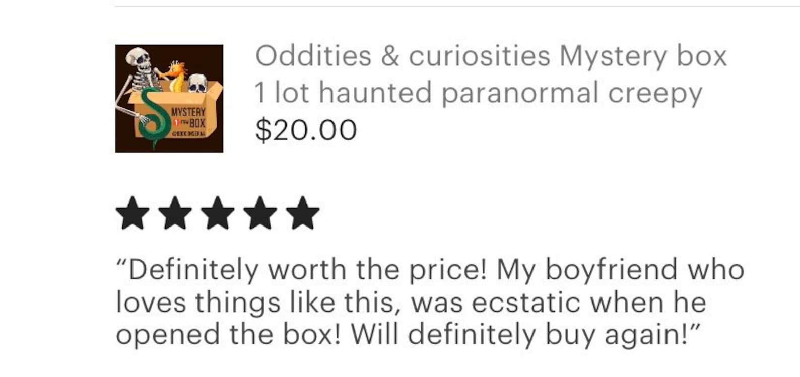 Oddities & Curiosities Mystery Box 1 Lot Haunted Paranormal - Etsy