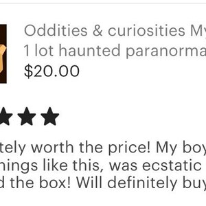 Oddities & Curiosities Mystery Box 1 Lot Haunted Paranormal Creepy Wet ...