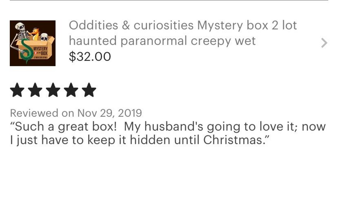 Oddities & Curiosities Mystery Box 5 Lot Haunted Paranormal | Etsy