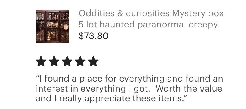 Oddities & Curiosities Mystery Box 5 Lot Haunted Paranormal | Etsy