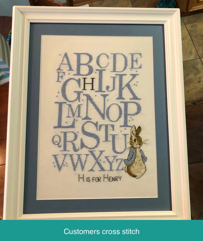 Beatrix potter baby name full alphabet cross stitch | Etsy
