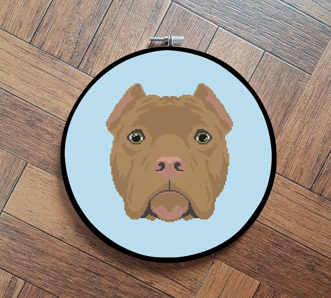 Geometric Pitbull B Cross Stitch Pattern - Etsy