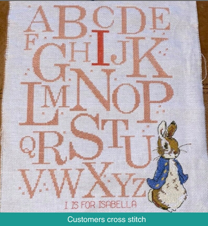 Beatrix Potter Baby Name Full Alphabet Cross Stitch - Etsy
