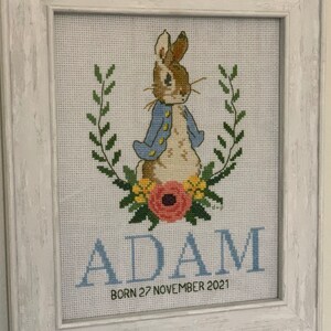 Beatrix Potter Birth Sampler - Cross Stitch Pattern - Peter Rabbit ...