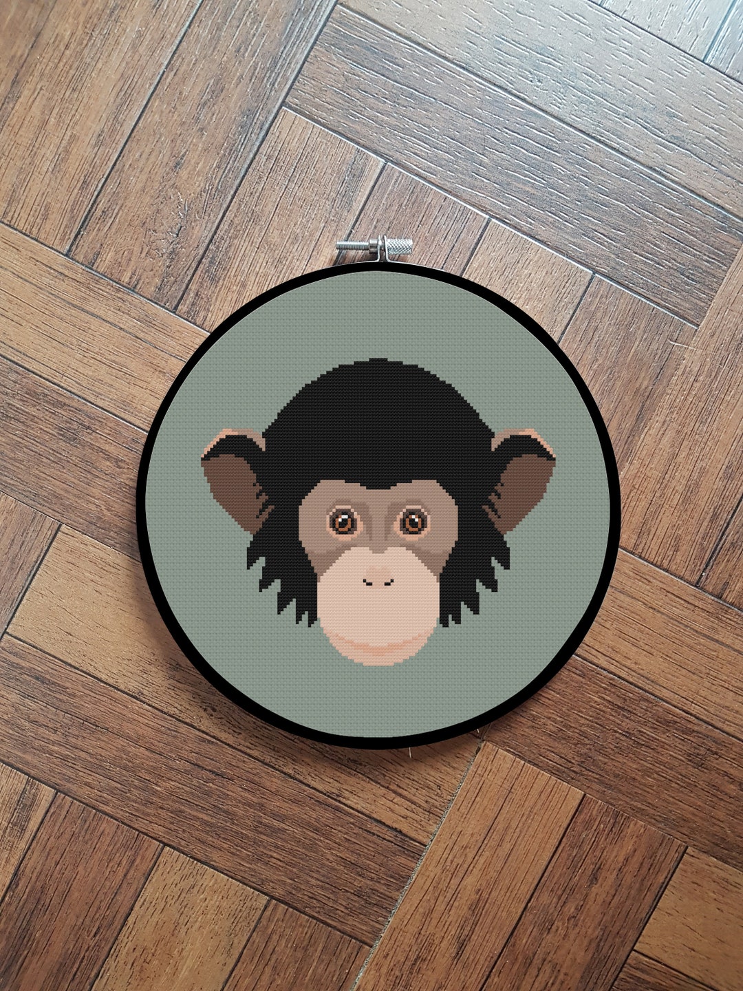 Monkey Cross Stitch - Etsy