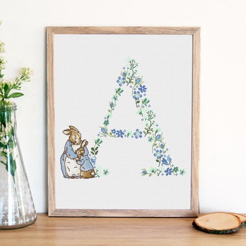 Beatrix Potter Birth Sampler Cross Stitch Pattern Peter - Etsy