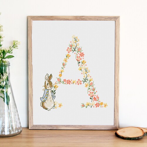 Beatrix Potter Birth Sampler Cross Stitch Pattern Peter - Etsy