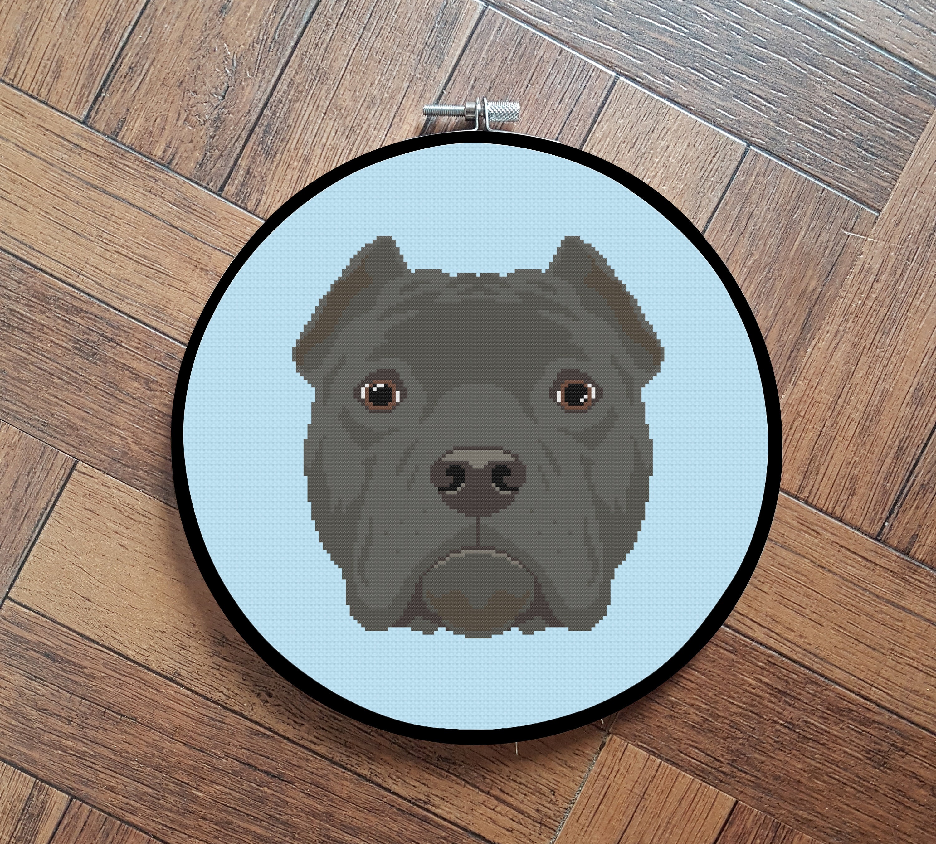 Geometric Pitbull A Cross Stitch Pattern - Etsy
