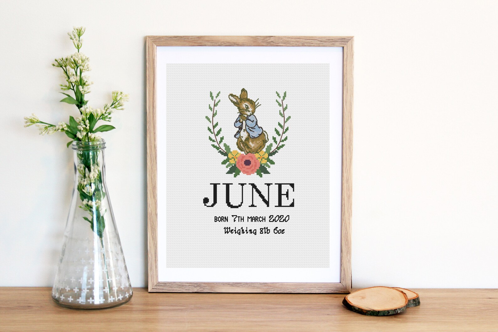Beatrix Potter Birth Sampler 2 - Cross Stitch Pattern - Etsy