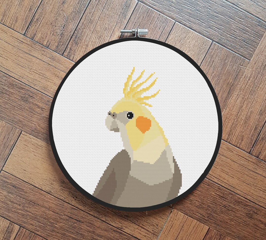 Cockatiel Bird - Cross Stitch Pattern - Etsy