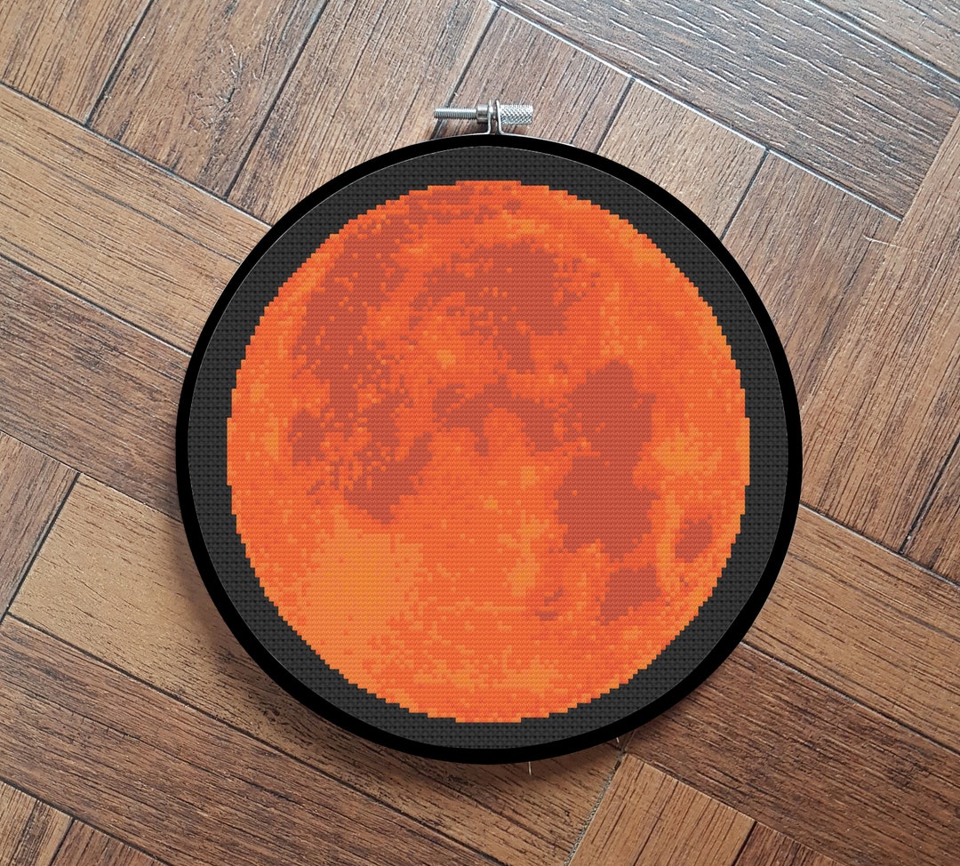 Blood Moon Cross Stitch Pattern - Etsy