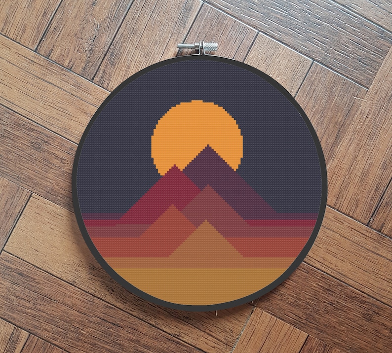 Sunset - Cross Stitch Pattern - Etsy
