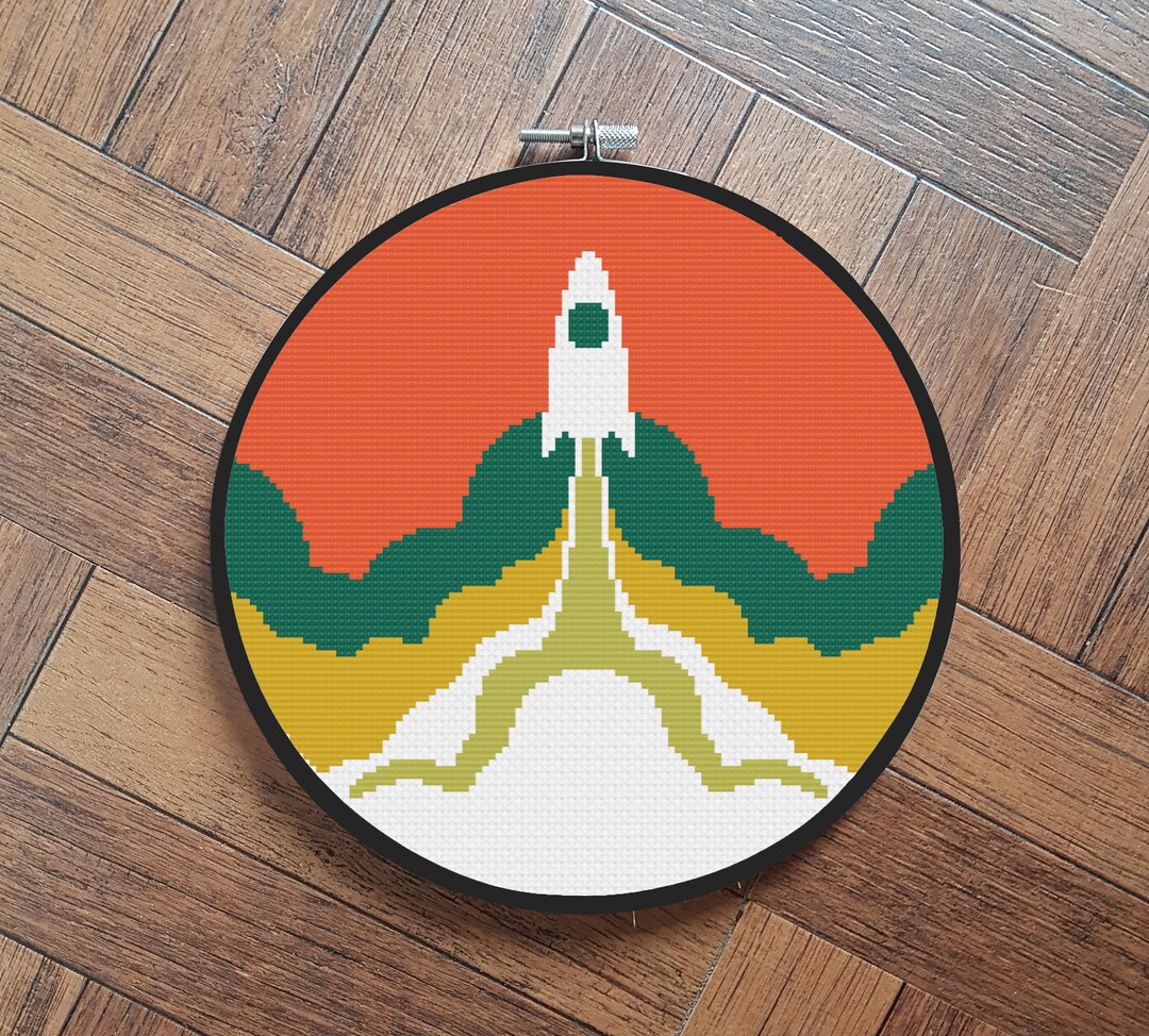 Rocket Launch - Cross Stitch Pattern - Etsy