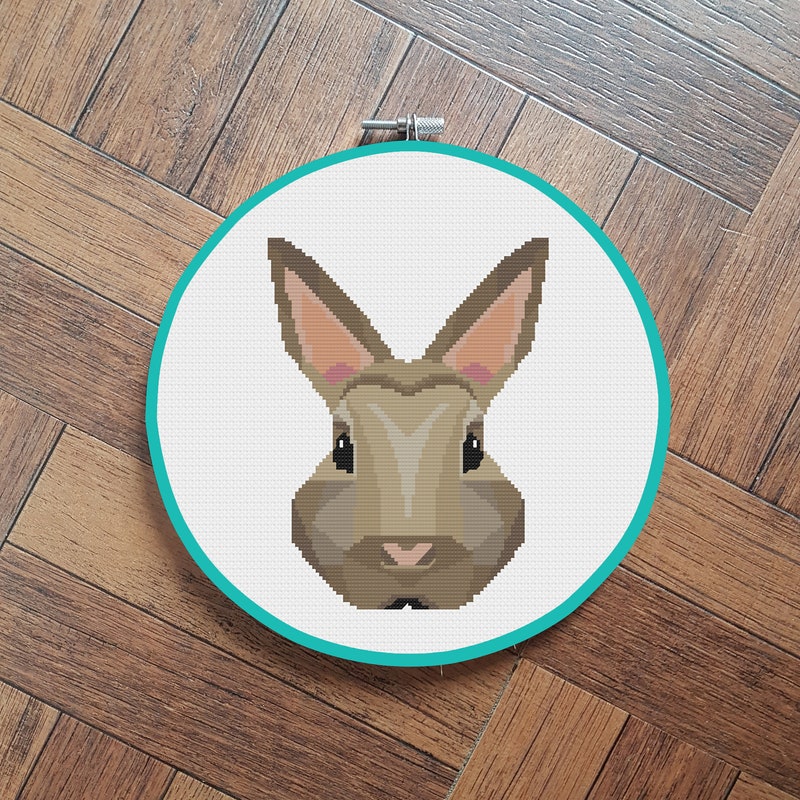 Geometric Rabbit - Etsy