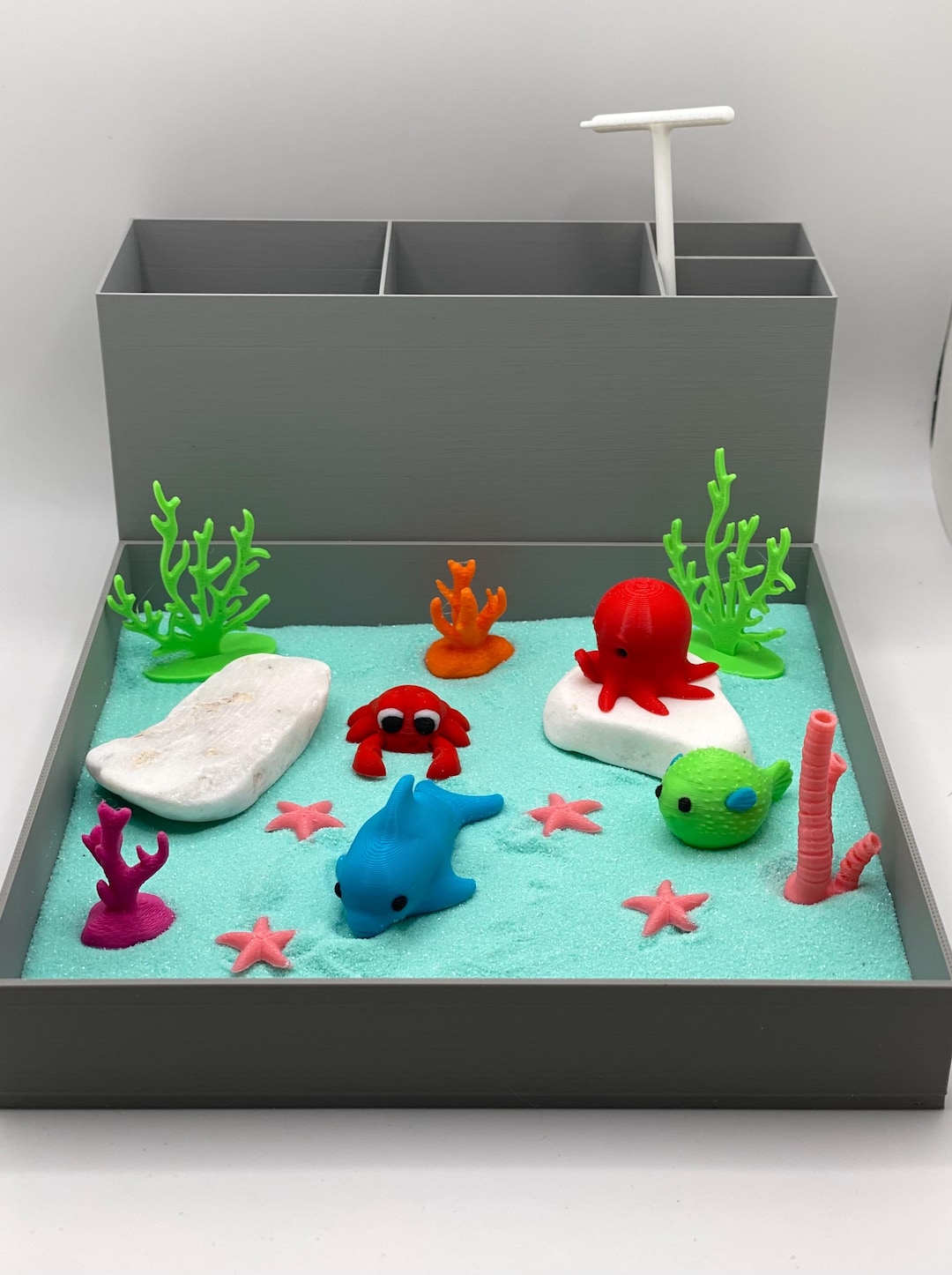 Mini Zen Garden Mini Ocean Zen Garden Desk Decor - Stress Relief ...