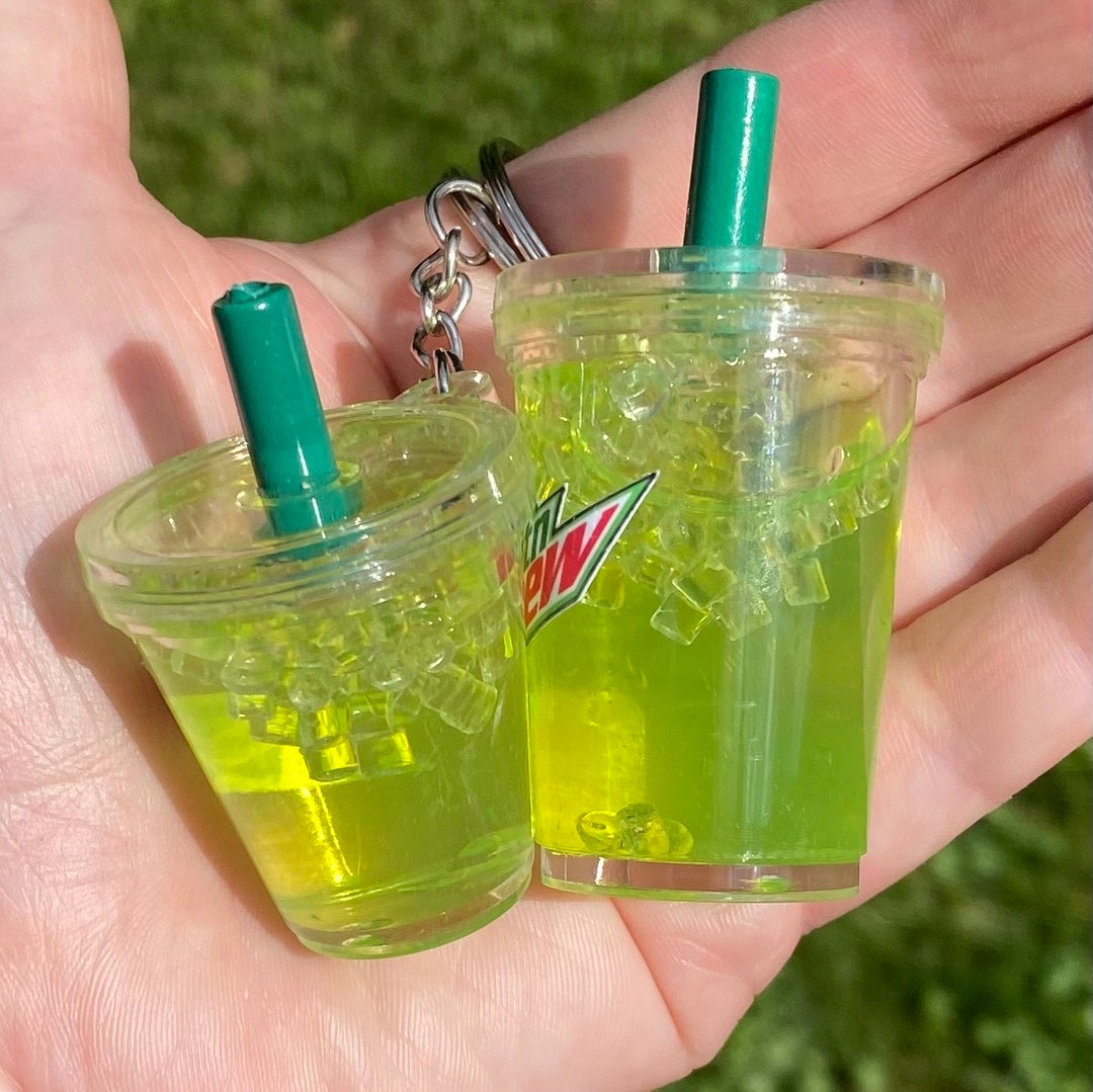 Mini Fountain Drink Keychain - Etsy