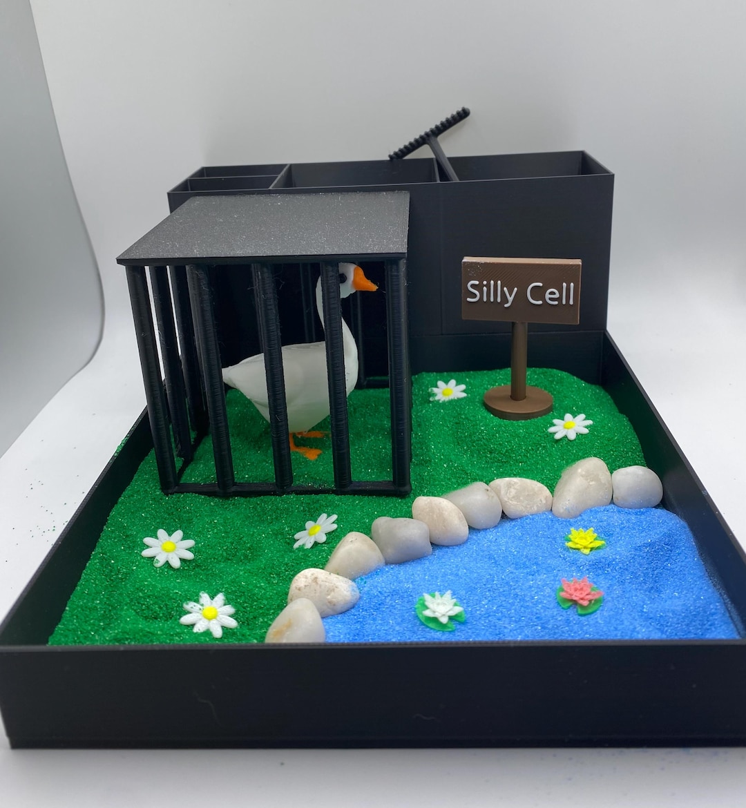 Silly Goose Zen Garden, Mini Desk Decor, Sensory Calming Sand Garden ...