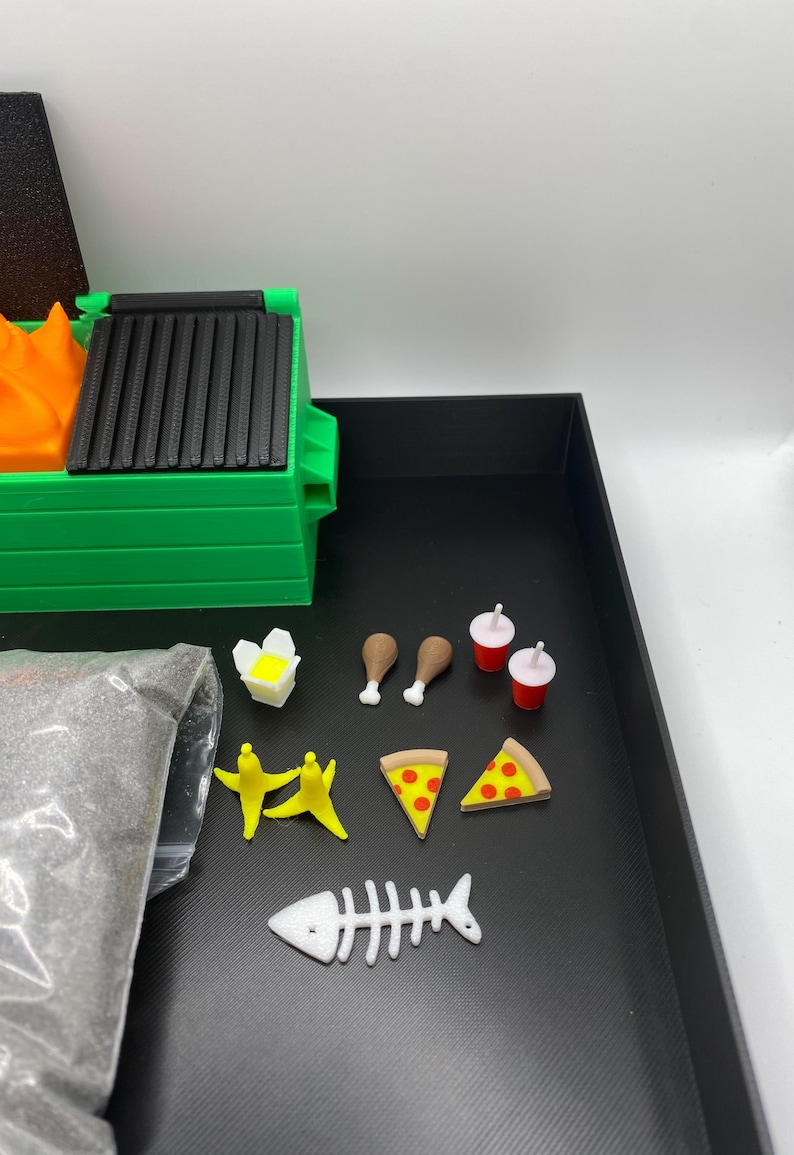 Dumpster Fire Zen Garden, Mini Desk Decor, Sensory Calming Sand Garden ...