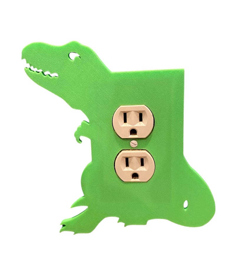 Dinosaur Outlet Cover, PLA Plastic Light Switch Plate - Etsy