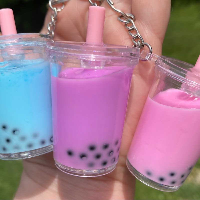 Boba Tea Keychain - Etsy