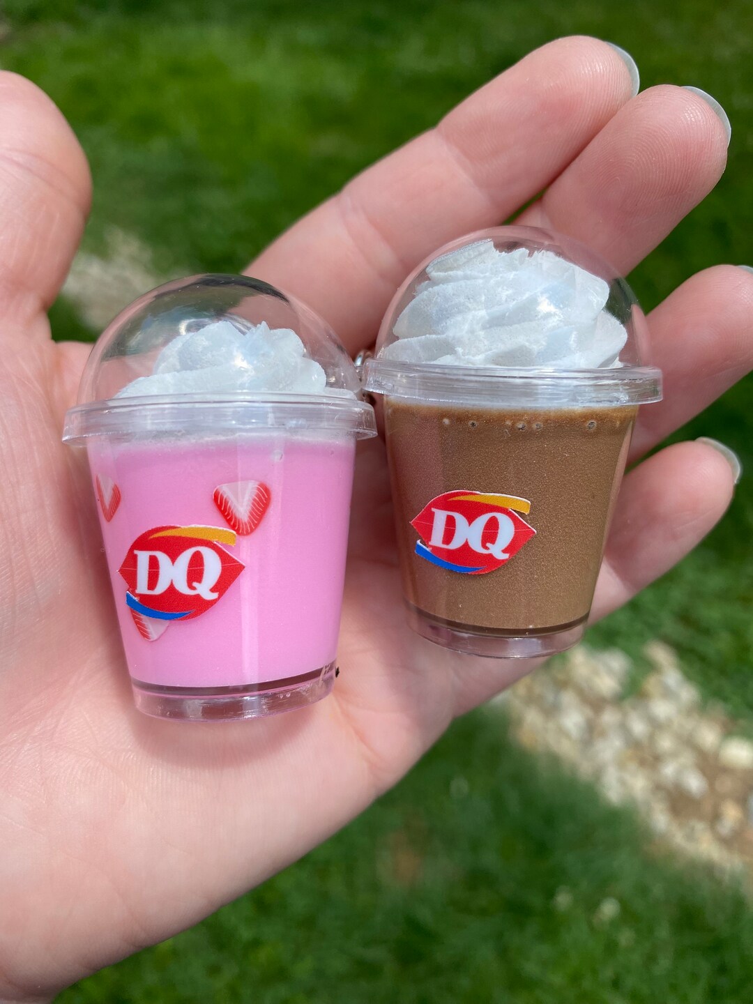 Milkshake Keychain, Chocolate Milkshake Keychain, Strawberry Milkshake ...