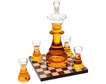 Chess Decanter Set - Etsy
