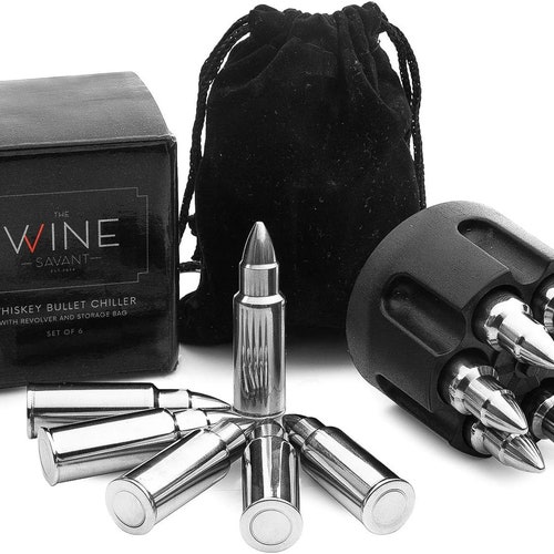 Stainless Steel Bullet Shaped Whiskey Stones Set of 6 - Etsy