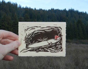 Hand Printed Linocut - Etsy