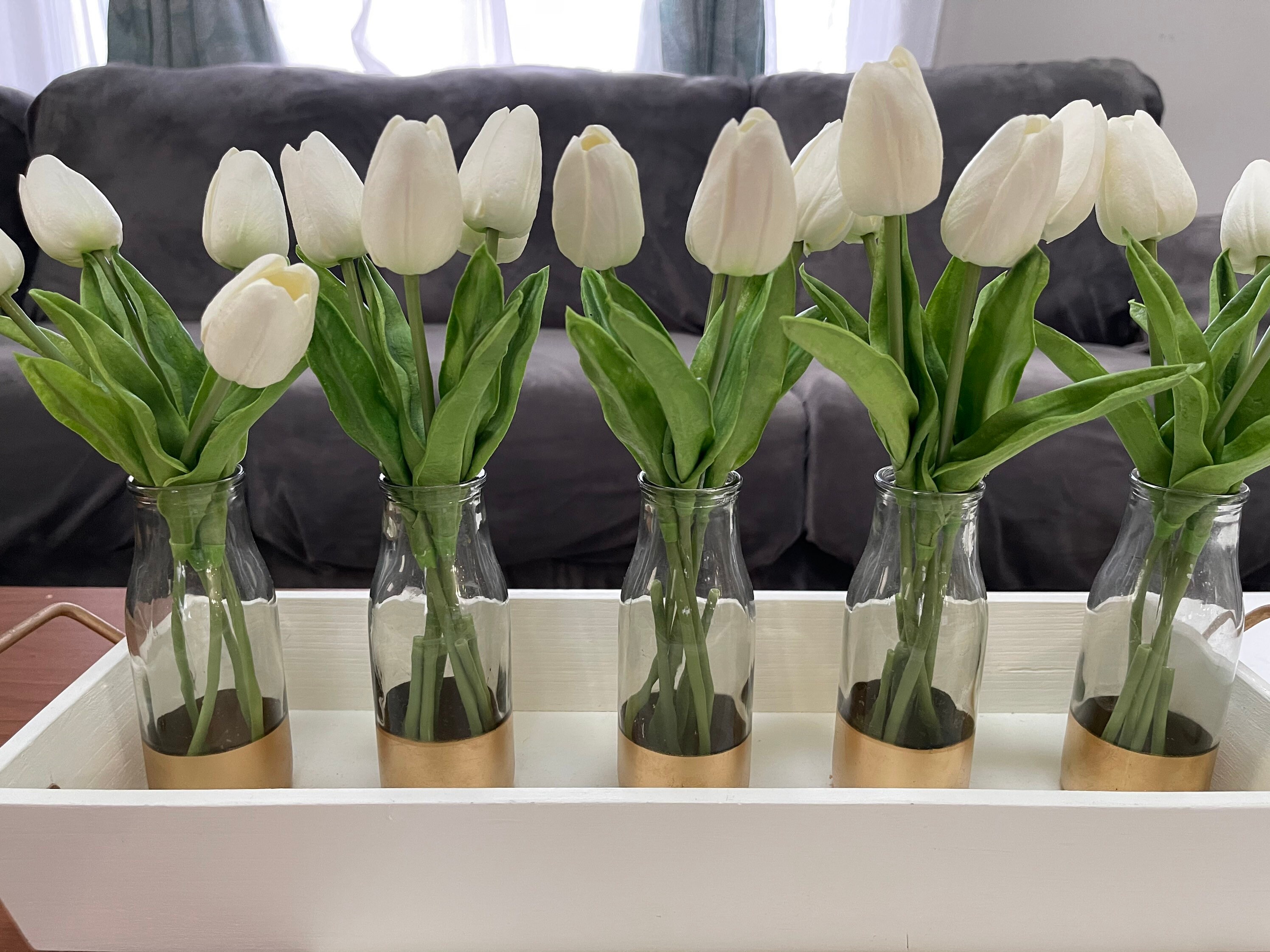 Modern Table Centerpiece Tulips Centerpiece Modern Coffee - Etsy