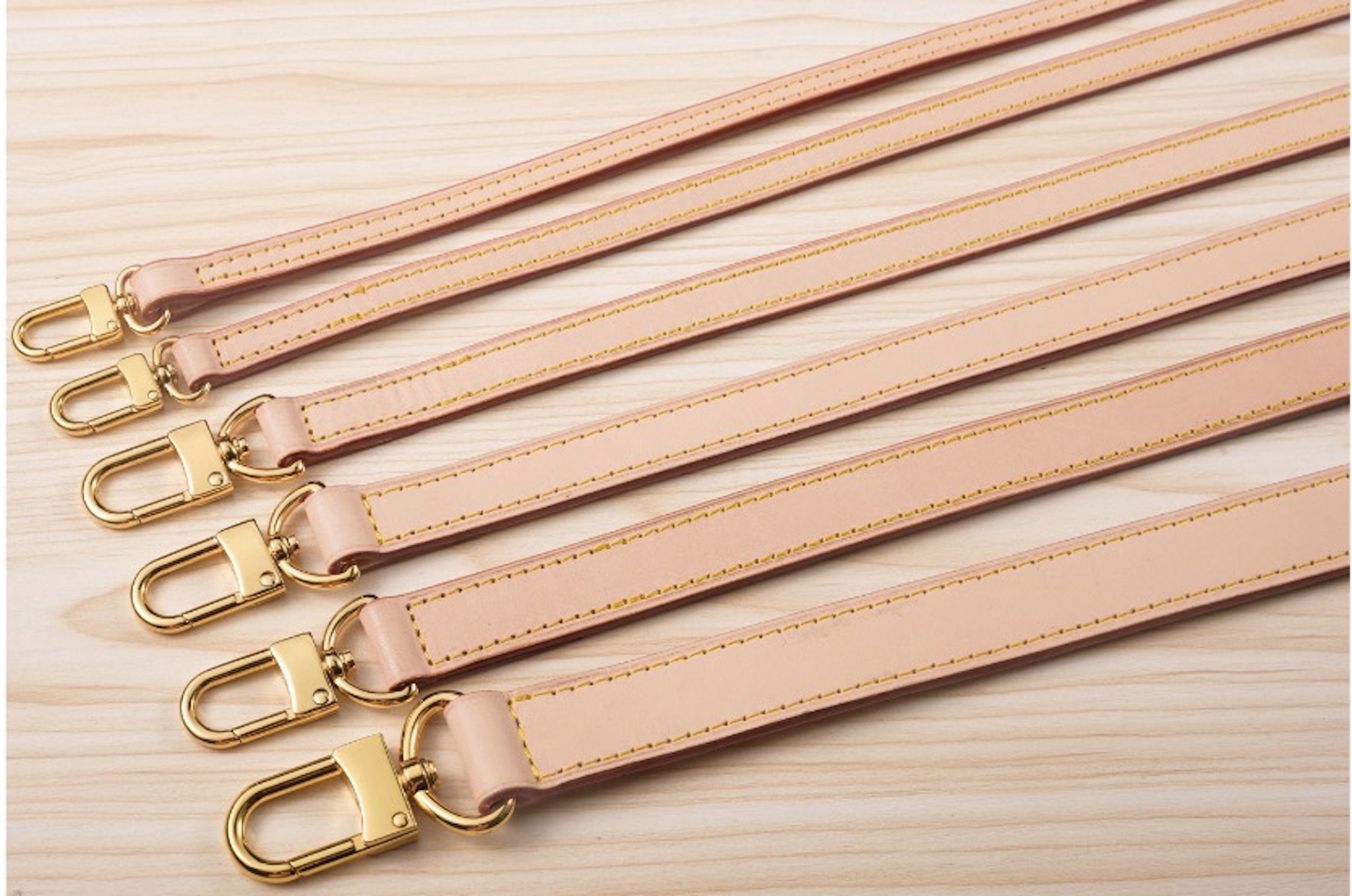 Adjustable Handbag Strap Genuine Vachetta Leather Designer - Etsy