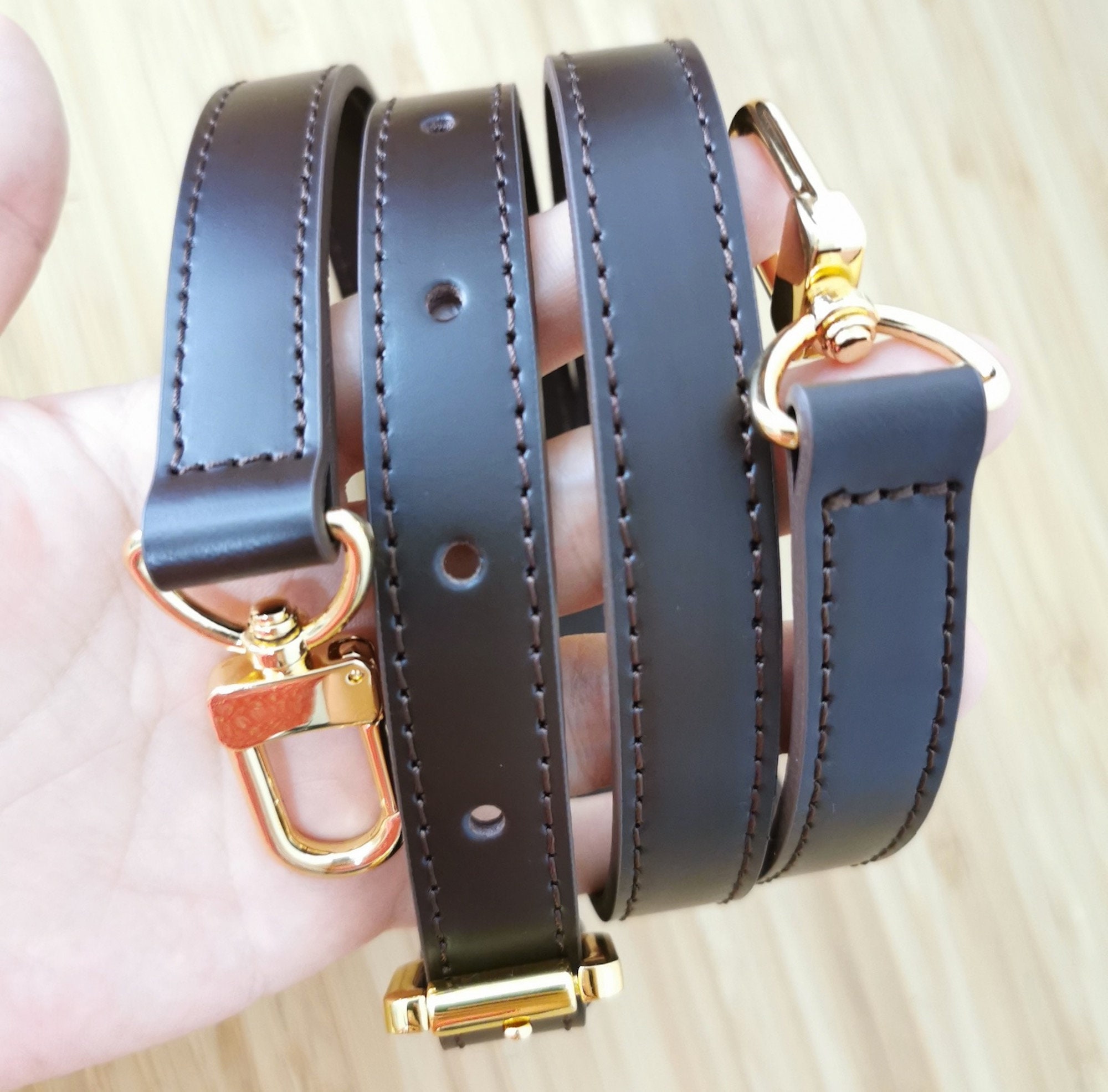 Adjustable Handbag Strap Genuine Vachetta Leather Designer - Etsy