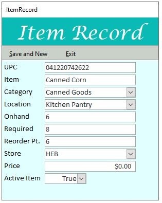 Pantry Food Inventory Tracker System - Etsy