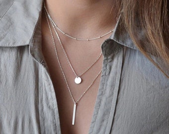 3 Layer Necklace - Etsy