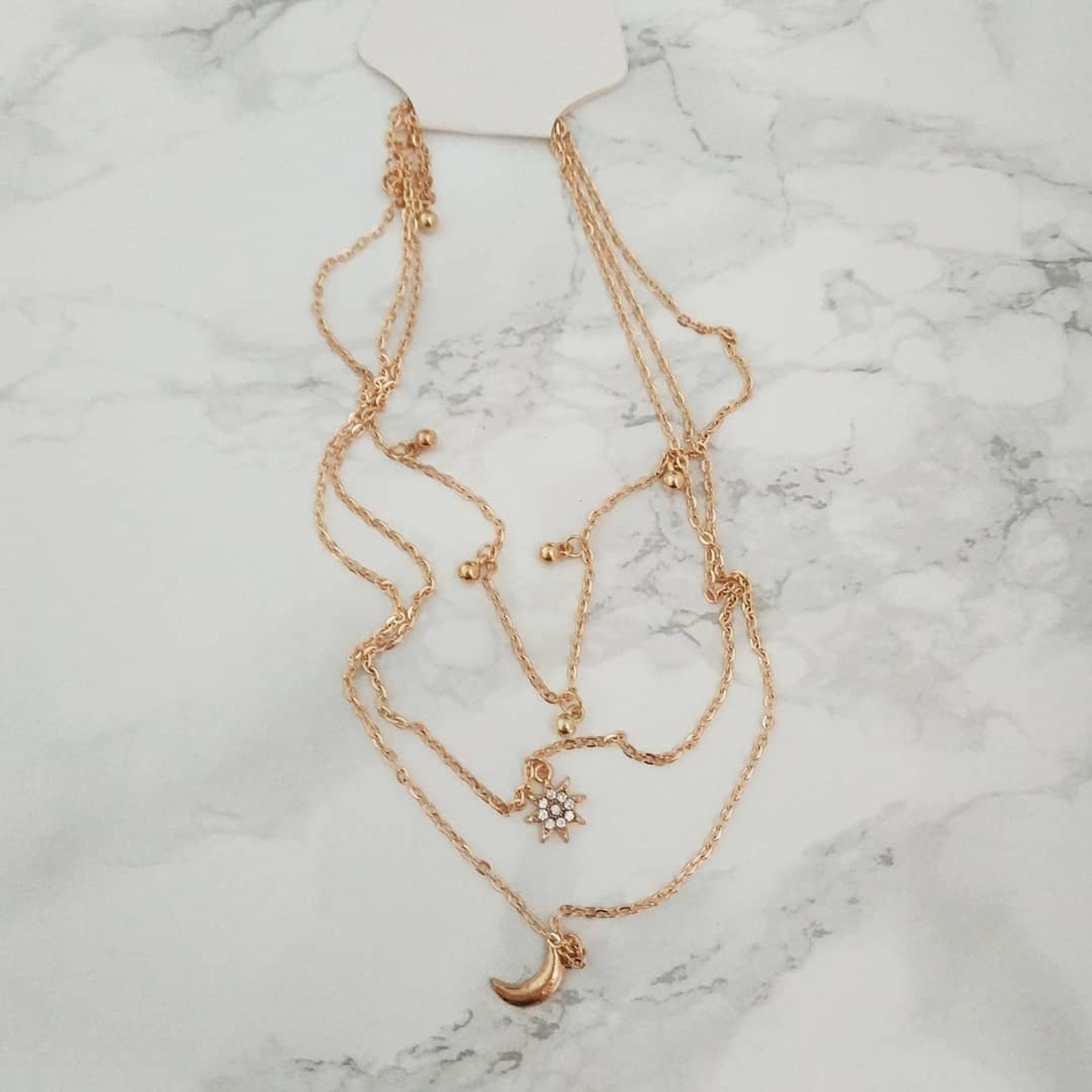 Gold Necklace Choker Chain Necklace Drop Necklace Dainty - Etsy