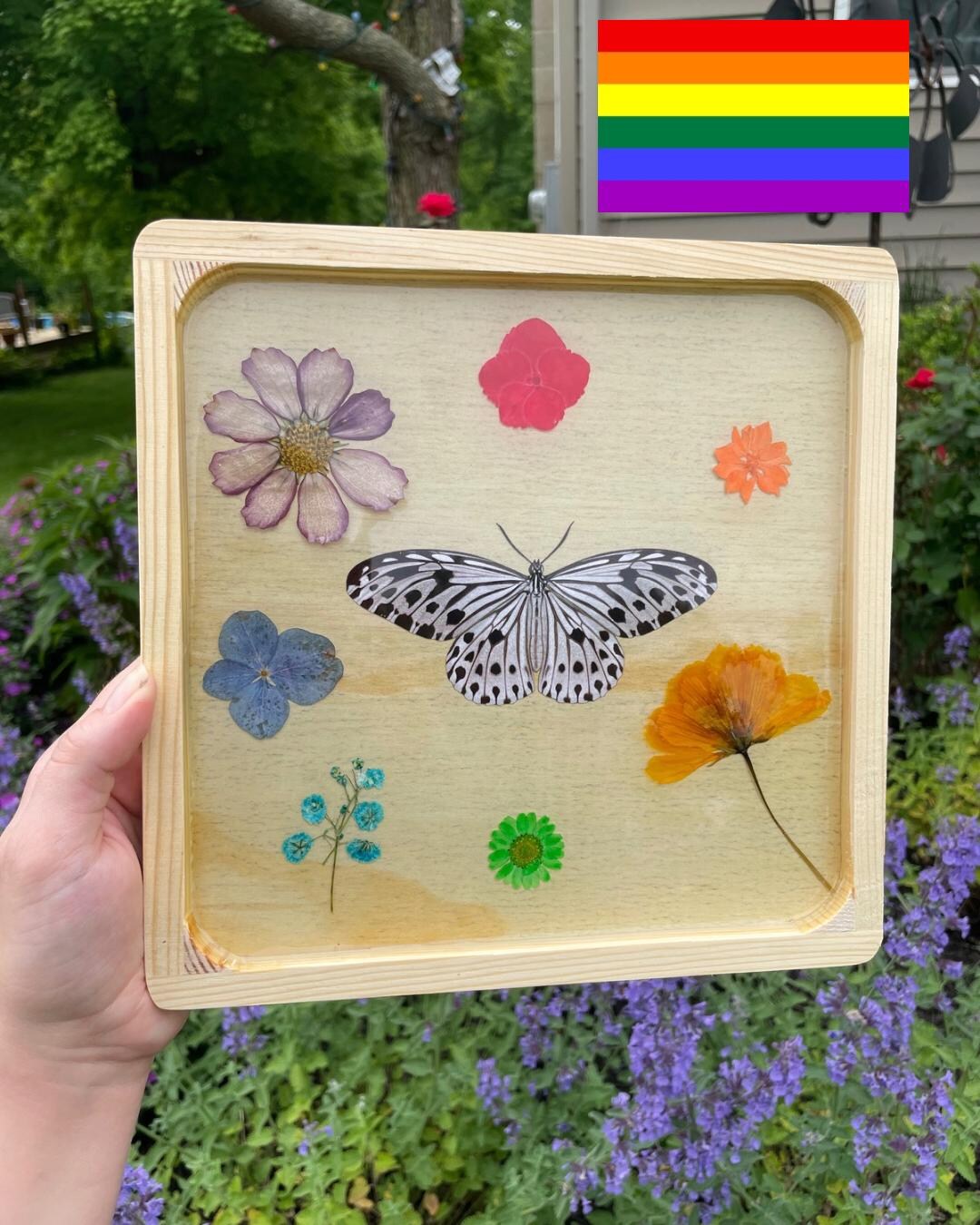 Pride Collection ~ LGBTQ+ Pride Butterfly Tray - Decorative Trays ...
