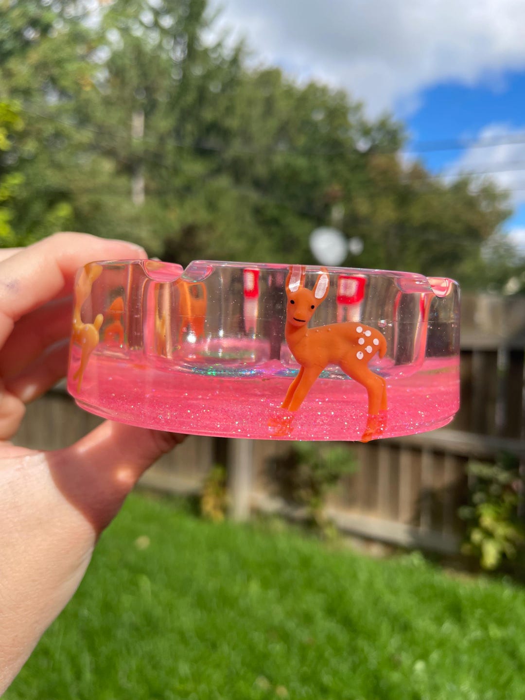 Amanita Mushroom Deer Luna Moth Ashtray Whimsical Ashtrays Collection ...