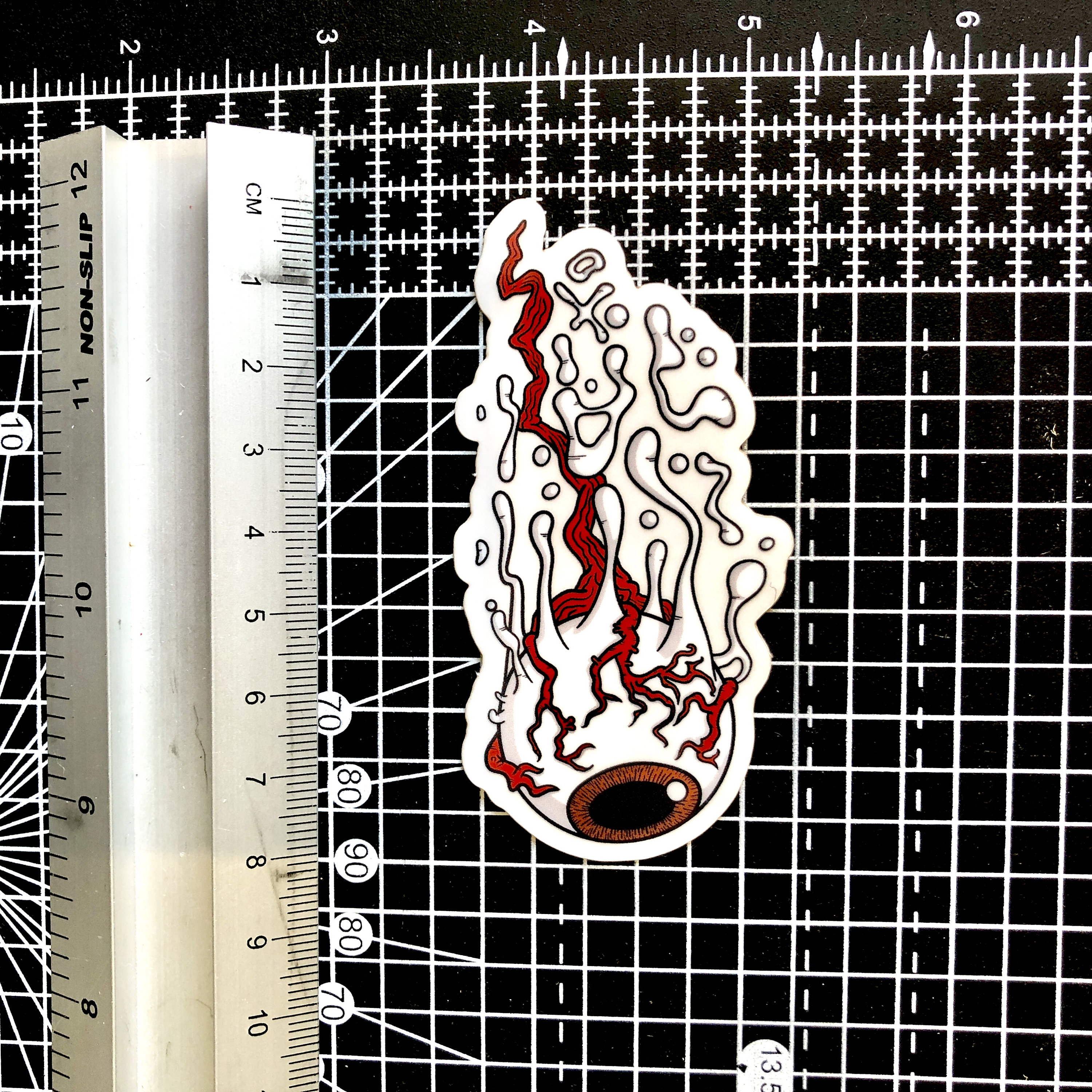 Melting Eyeball Sticker Transparent and Weatherproof - Etsy