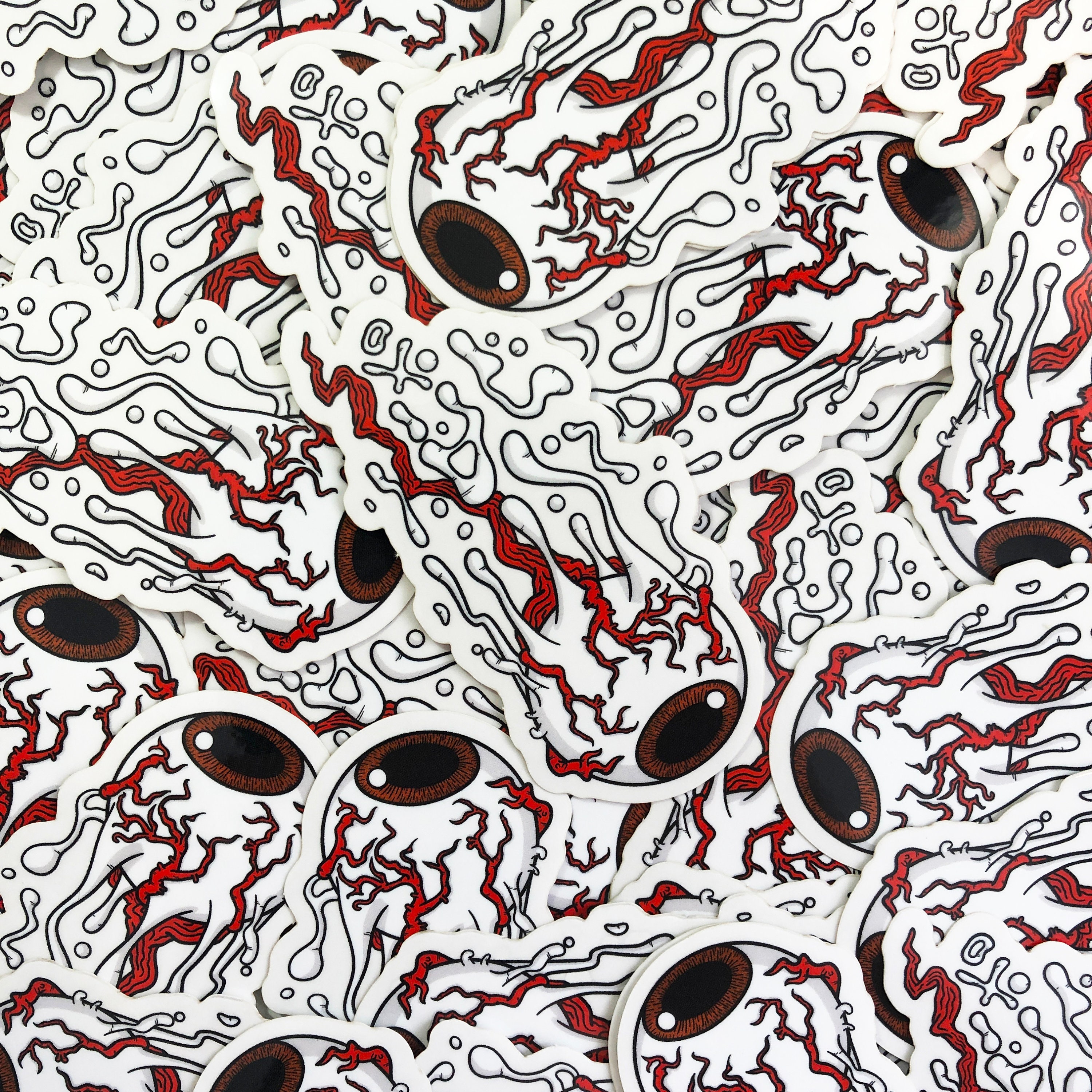Melting Eyeball Sticker - Transparent and Weatherproof - Etsy
