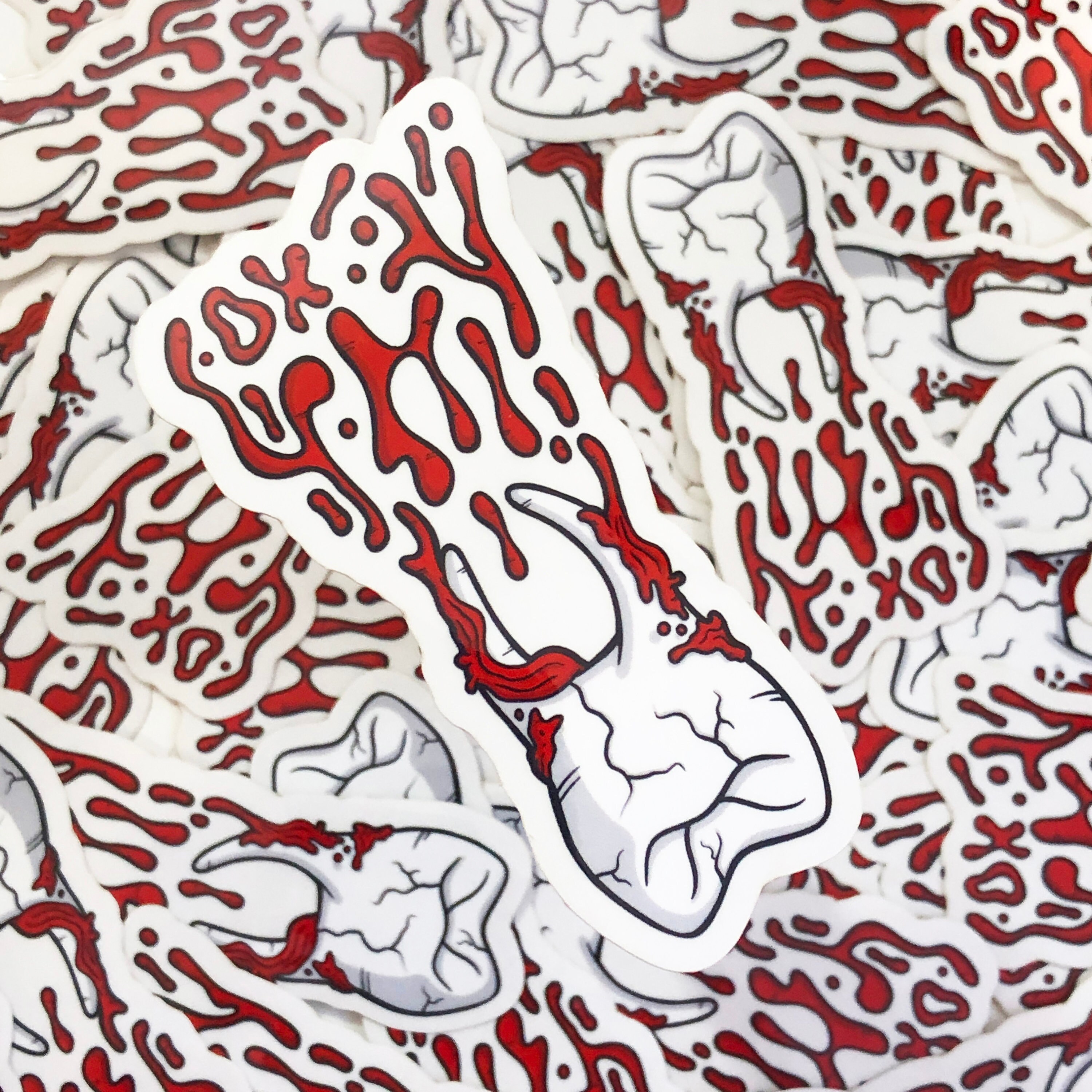 Gory Tooth Sticker: Horror Skateboard Laptop Decal - Etsy