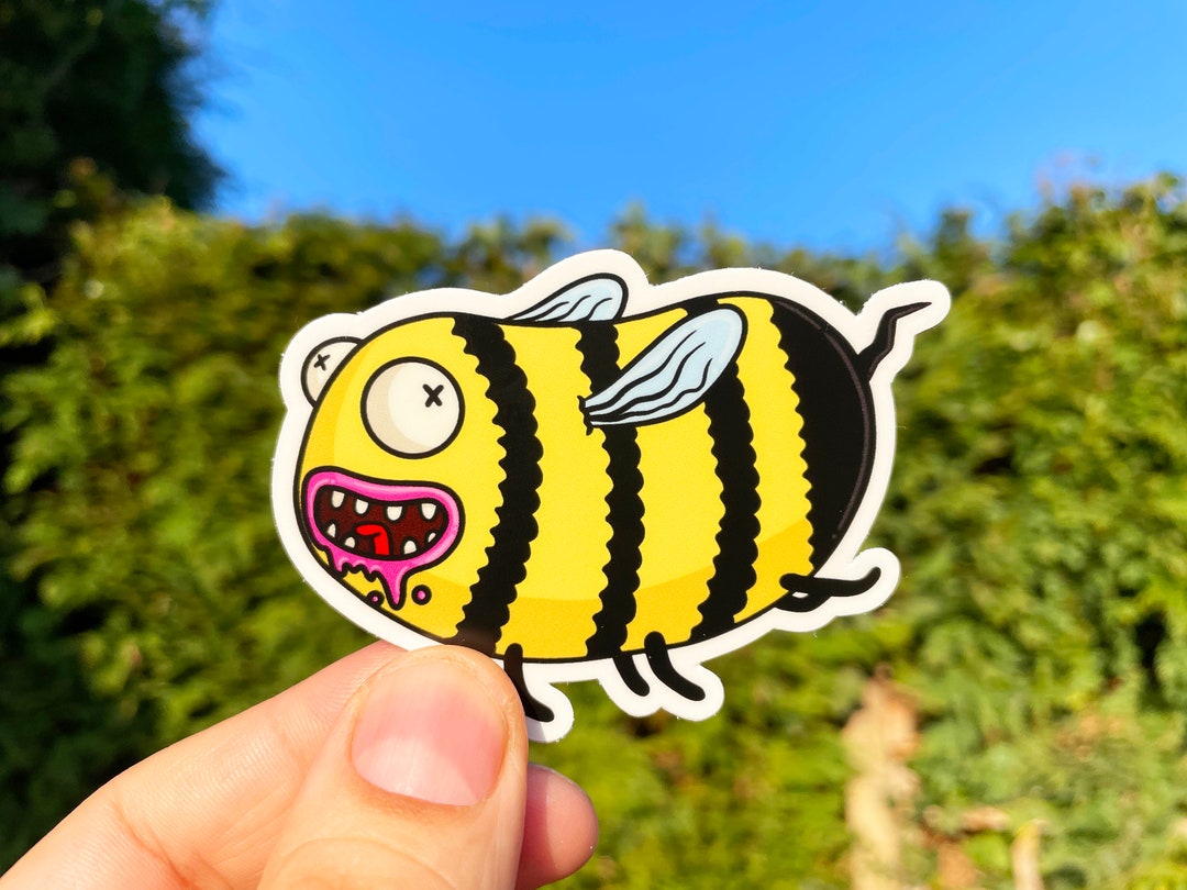 Cute Bee Sticker Gift, Bee Stickers, Cartoon Bee Sticker, Sticker Gifts ...