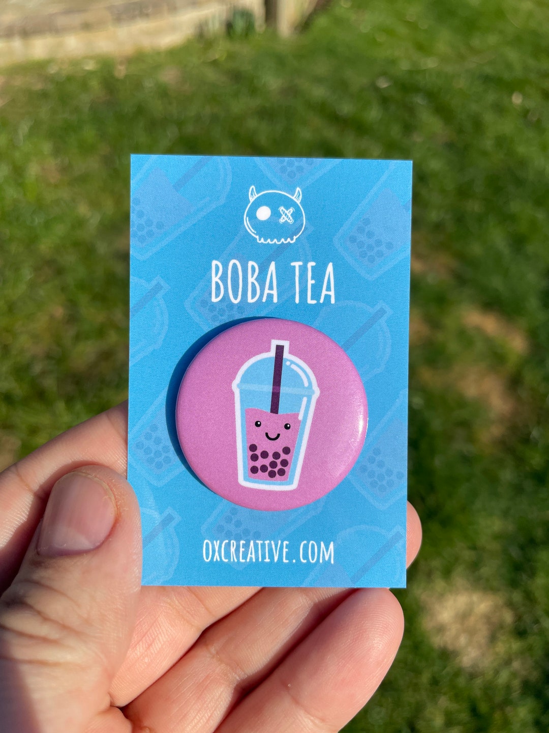 Cute Boba Button Badge Bubble Tea 38mm Round Badges - Etsy
