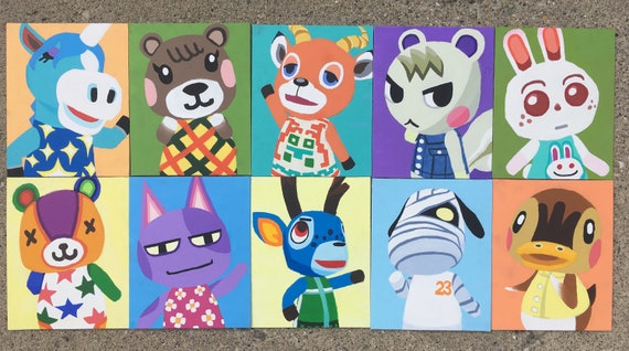 Animal Crossing Portraits | Etsy