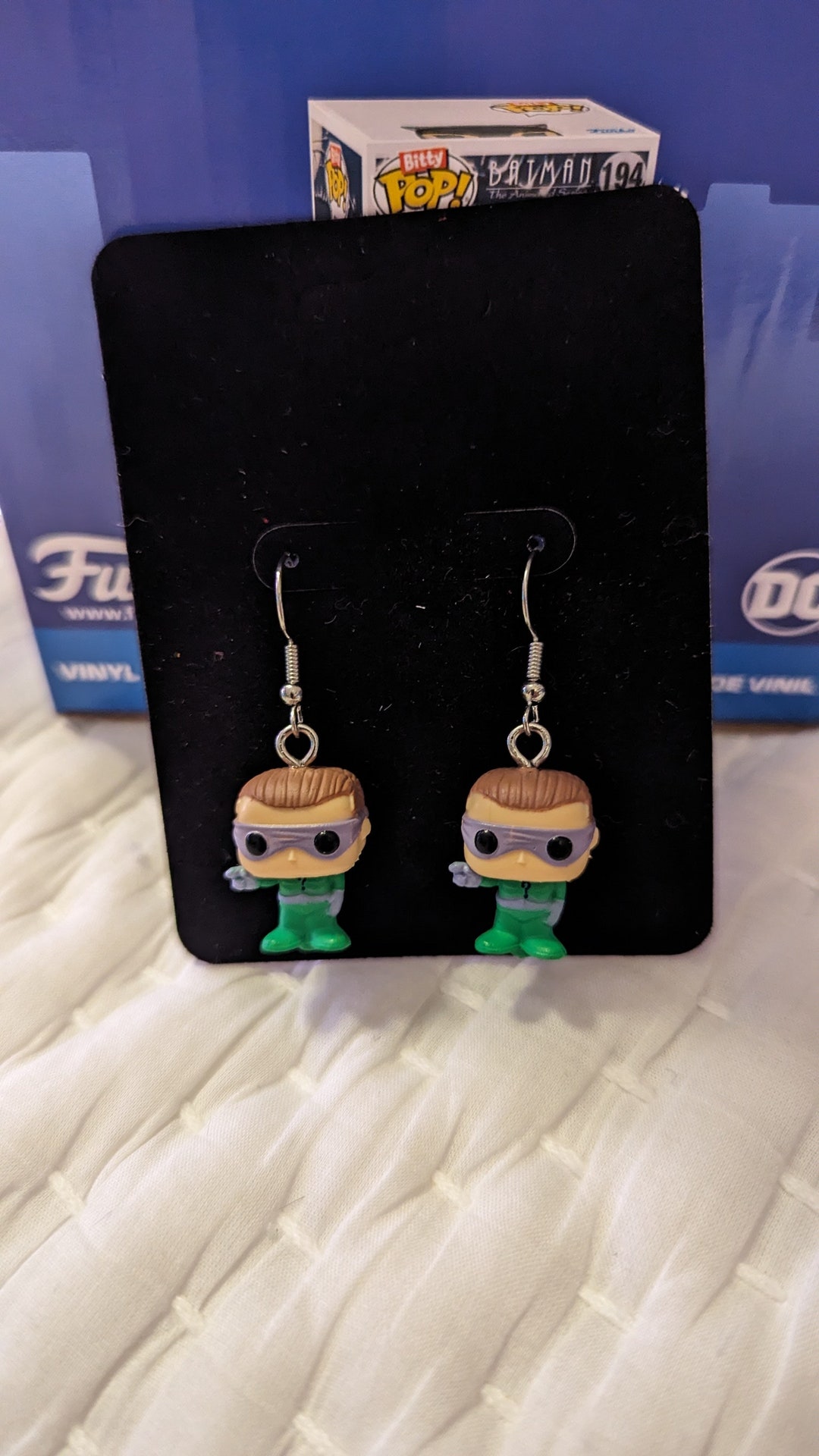 Funko Bitty Pop DC Batman the Riddler Earrings - Etsy