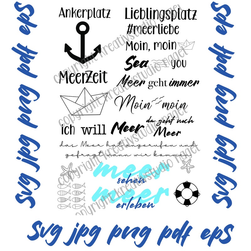 Plotterdatei maritim - Etsy.de