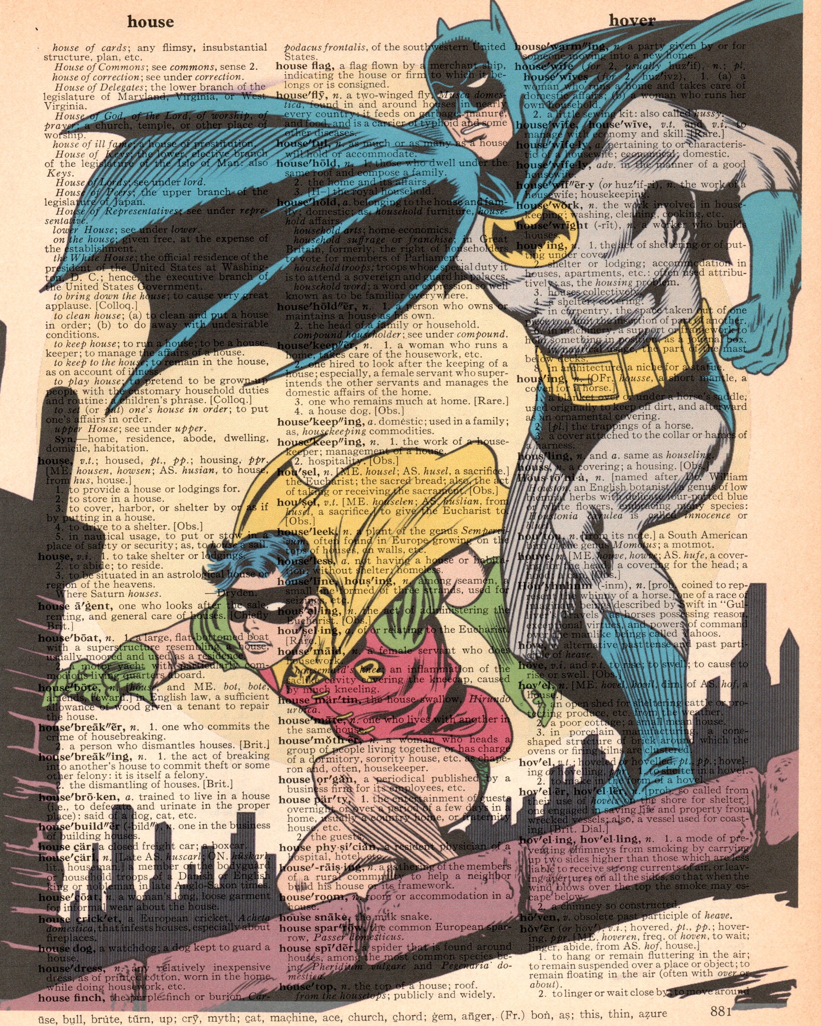 Framed Vintage Comic Book- Comic Art-dc Comics-batman and Robin-comics ...