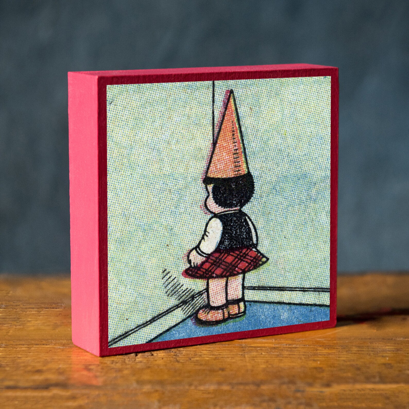 Nancy and Sluggo Art Print Block-dunce Cap-vintage Comic Book- Gifts ...