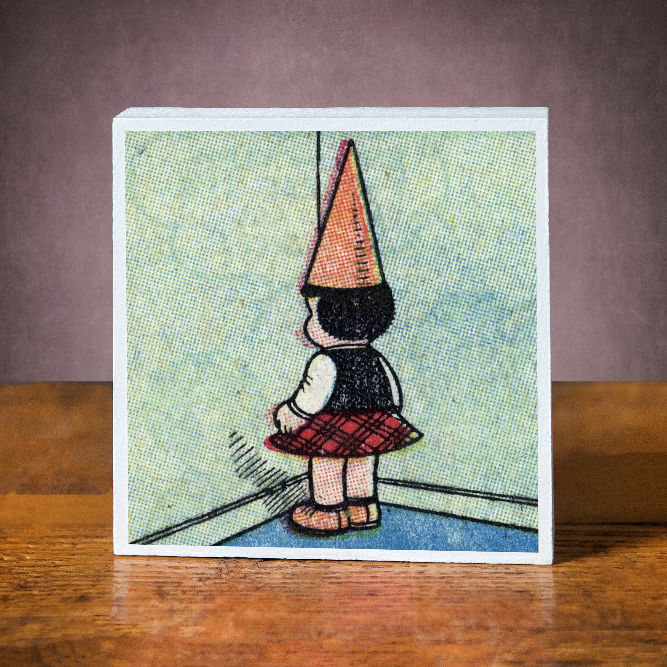 Nancy and Sluggo Art Print Block-dunce Cap-vintage Comic Book- Gifts ...