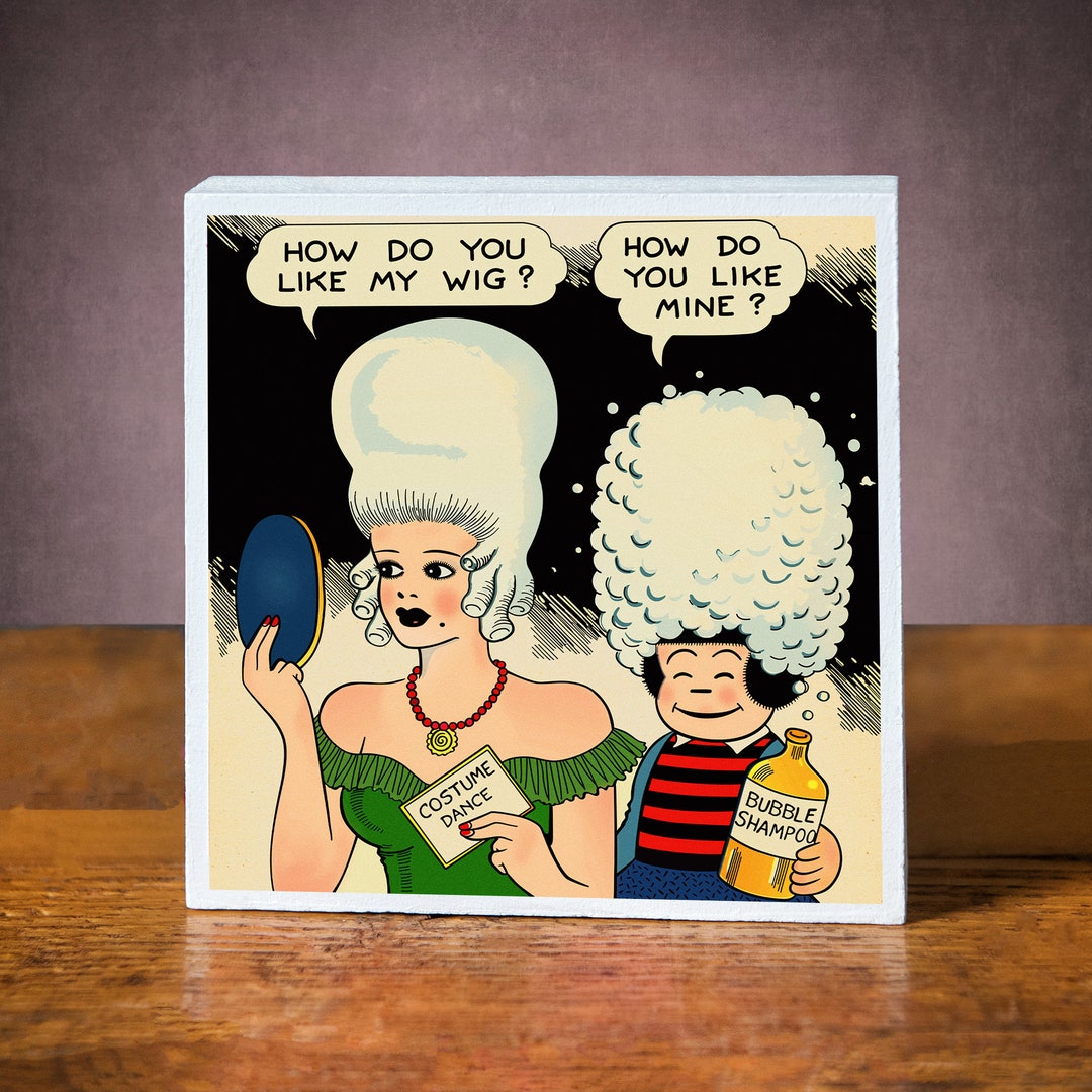 Marie Antoinette Nancy Comic Art Block- Vintage Comic Book- Gift for ...